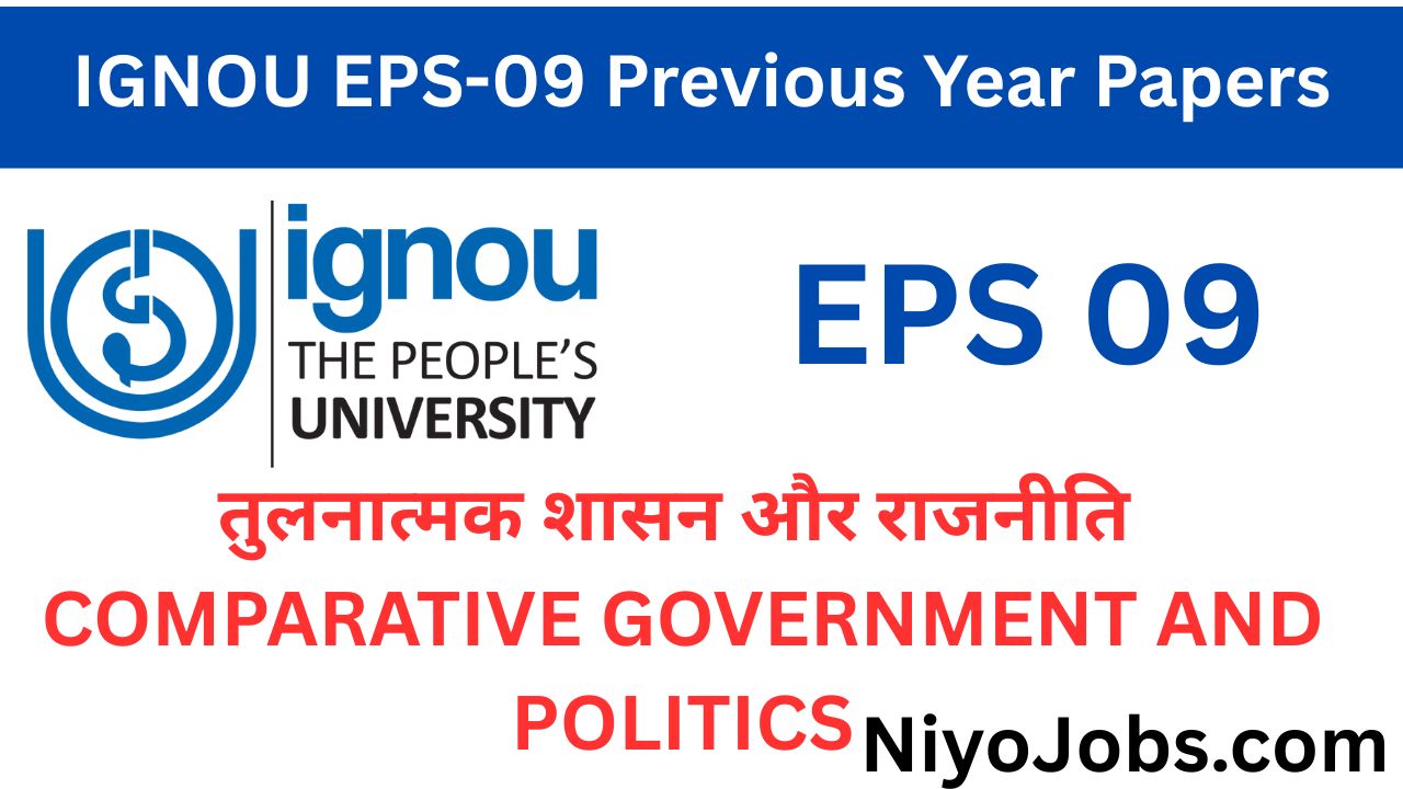 IGNOU EPS 09 Previous Year Papers Download